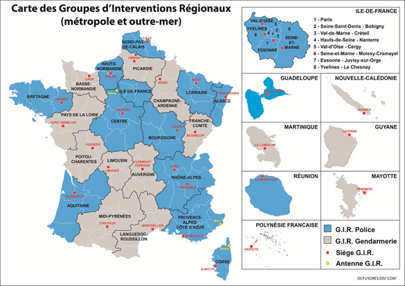 Carte de France des GIR / Cartes / Images / MI - Direction générale des ...